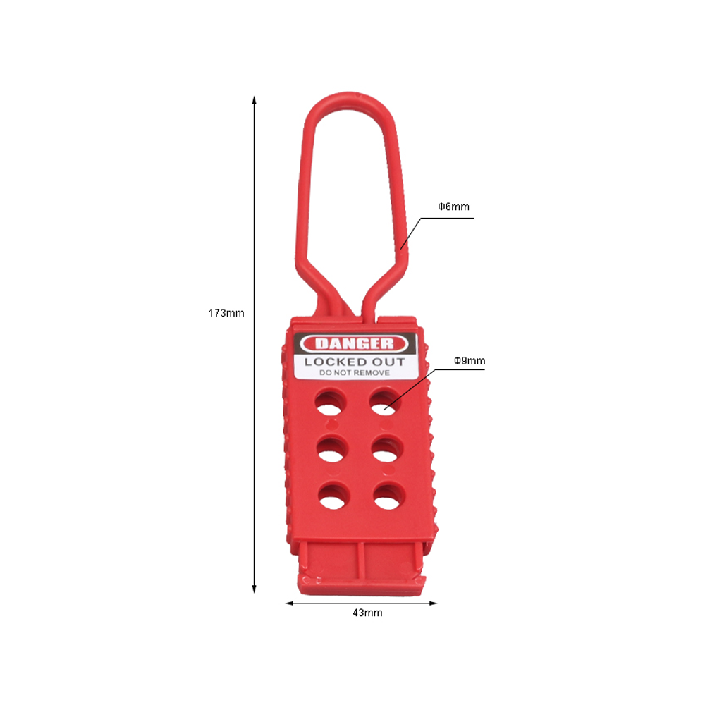 ONEBIZ Plastic Lockout Hasp OB 14-BDK42 Nylon