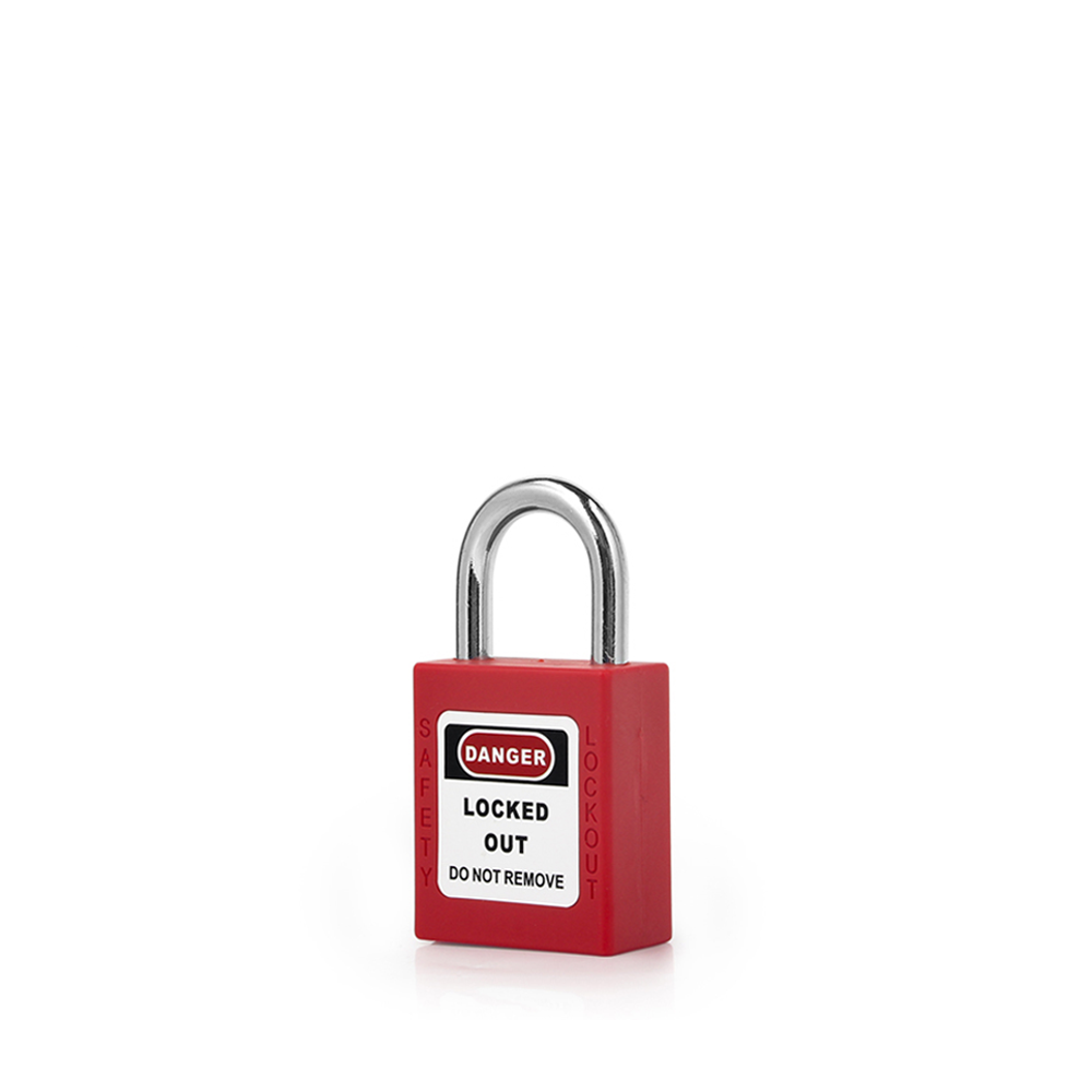 Jual ONEBIZ Short Steel Shackle Safety Padlock Red OB