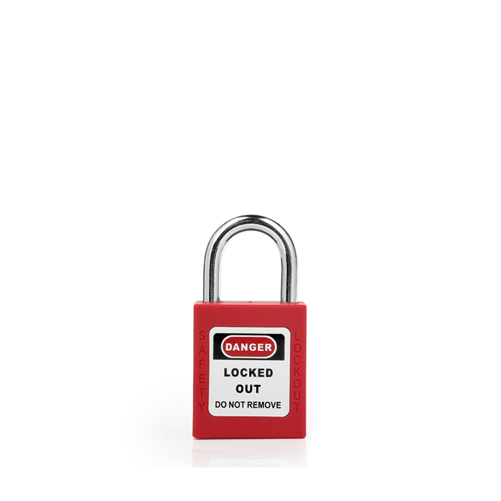 Jual ONEBIZ Short Steel Shackle Safety Padlock Red OB