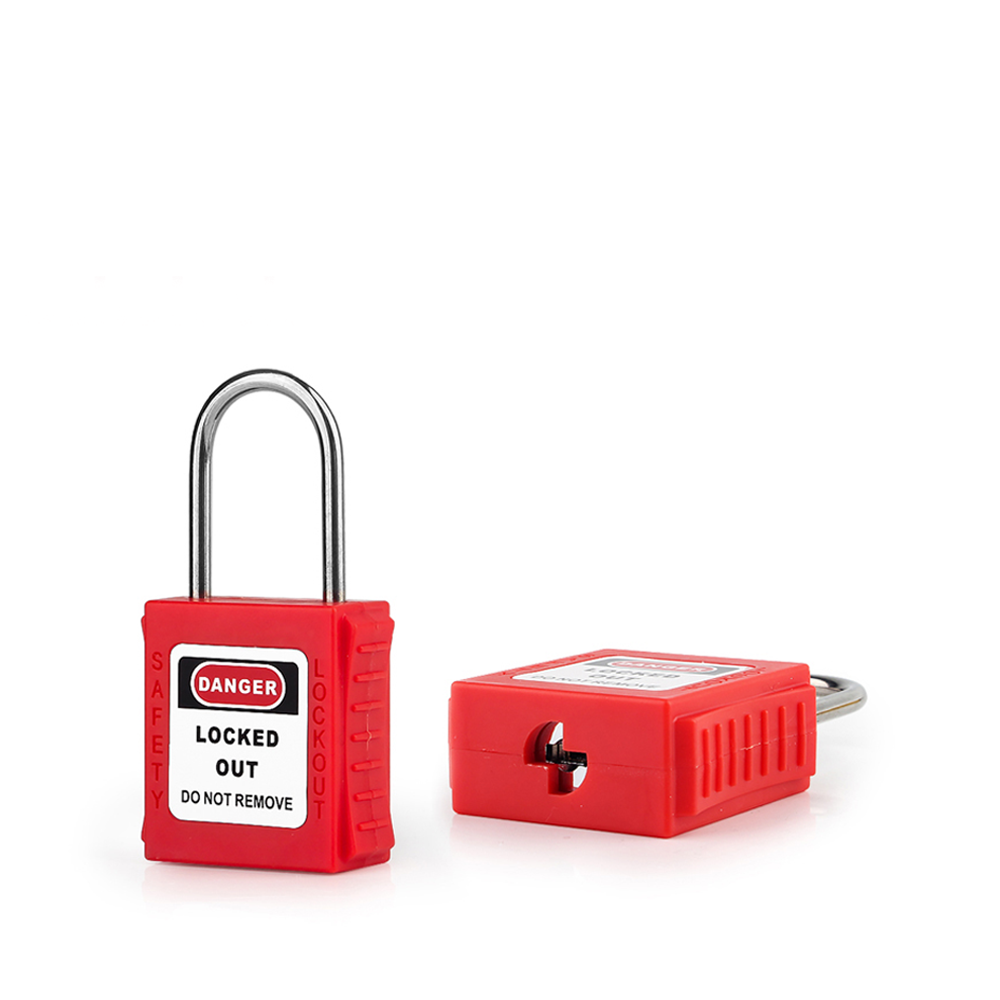 Jual ONEBIZ Thin Steel Shackle Safety Padlock Red OB