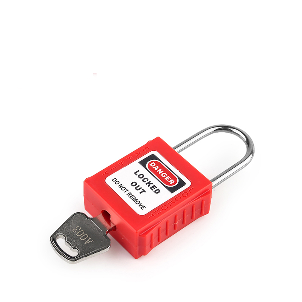 Jual ONEBIZ Thin Steel Shackle Safety Padlock Red OB