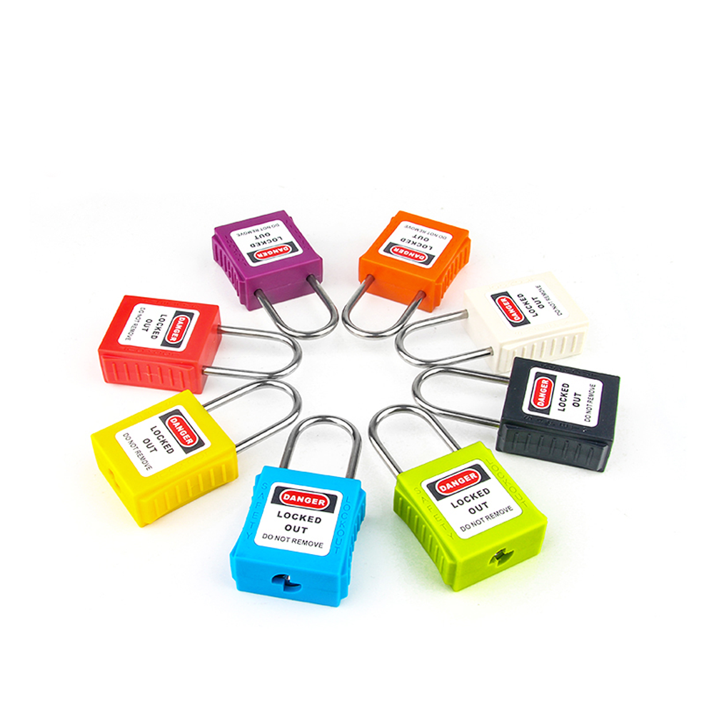 Jual ONEBIZ Thin Steel Shackle Safety Padlock Red OB