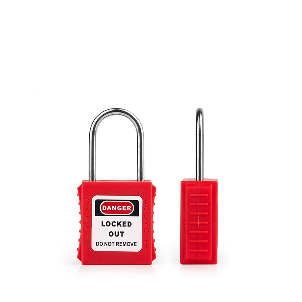 Jual ONEBIZ Thin Steel Shackle Safety Padlock Red OB
