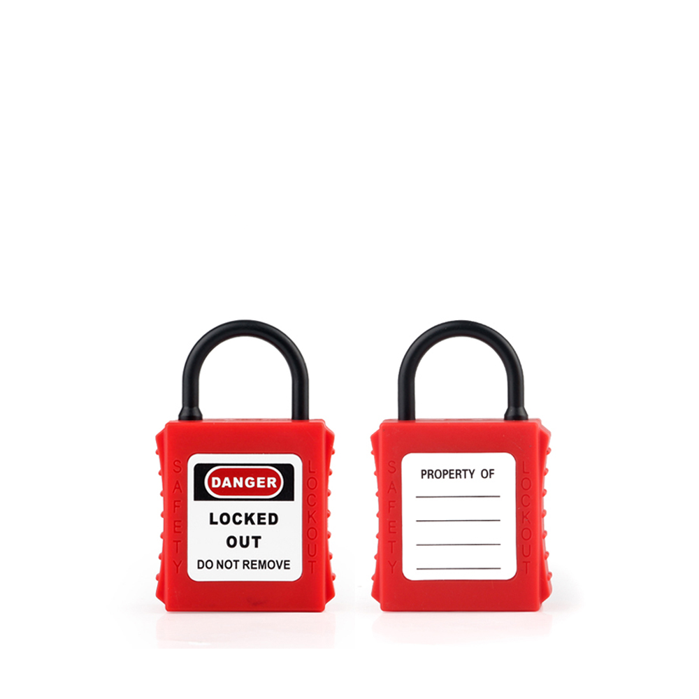 Jual ONEBIZ Thin Short Nylon Shackle Safety Padlock Red OB