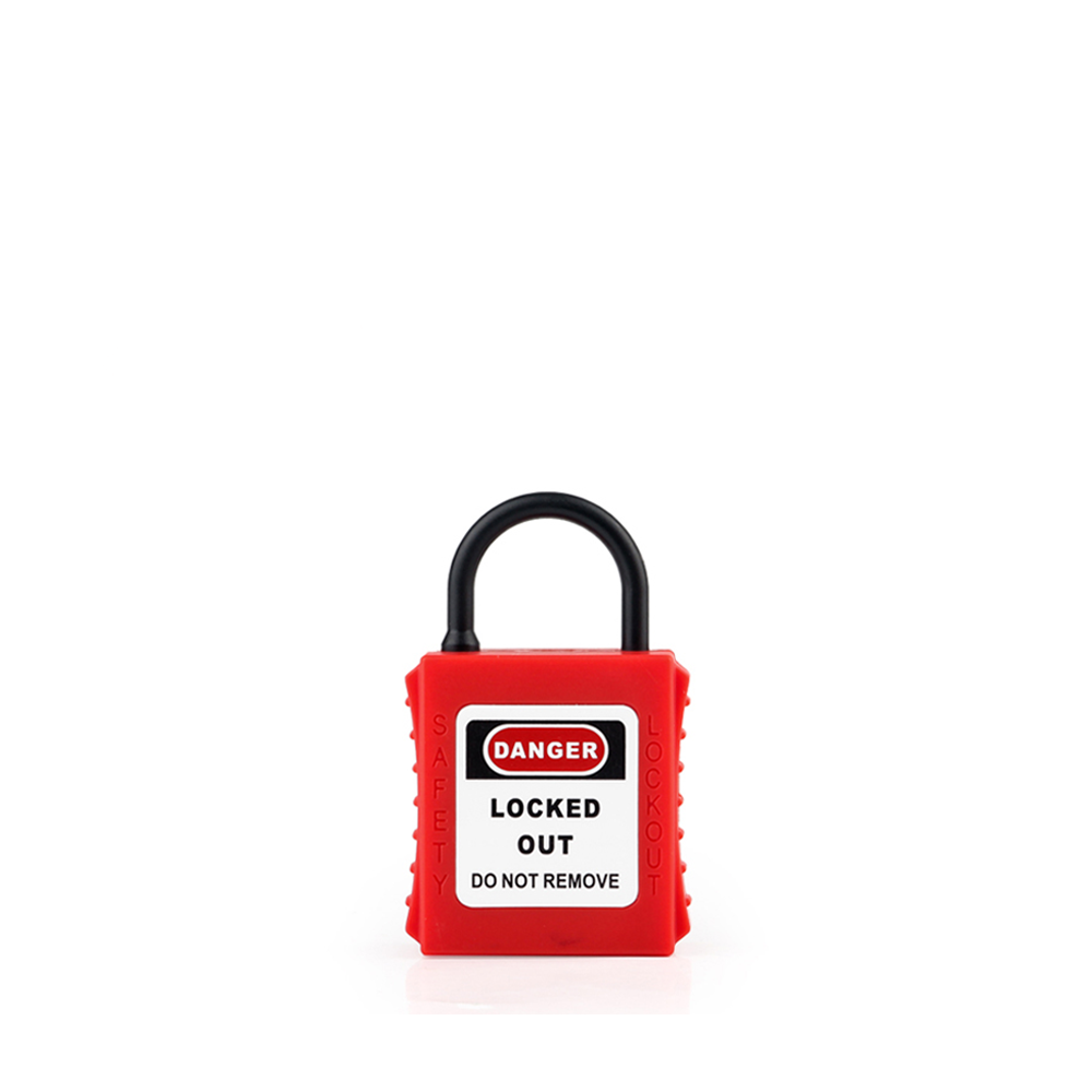Jual ONEBIZ Thin Short Nylon Shackle Safety Padlock Red OB