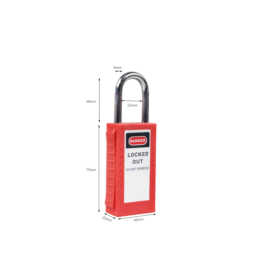 Jual ONEBIZ Long Body Safety Padlock Red OB 14-BDG81-B